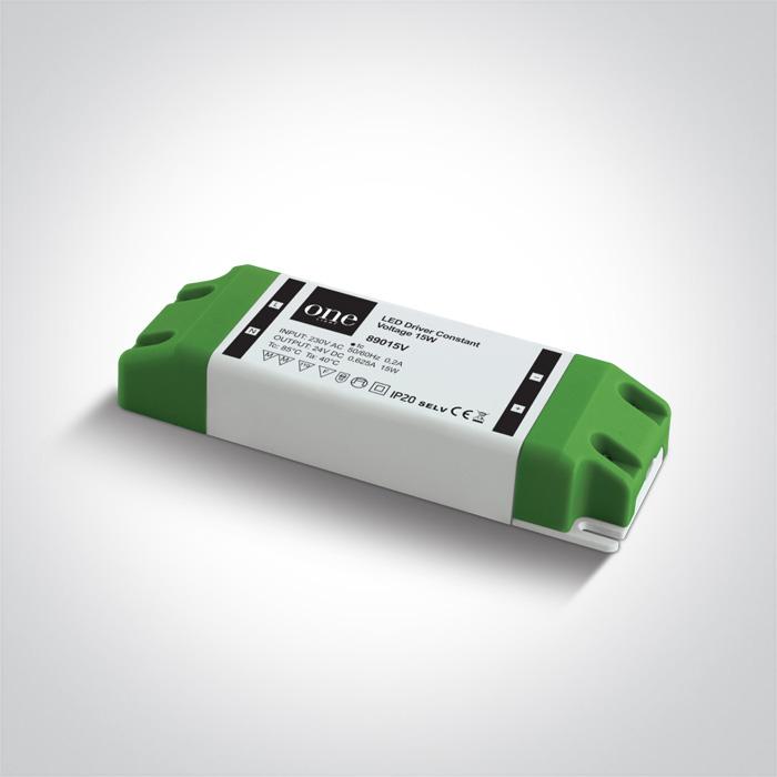 LED Driver 15W 24V DC Rectangular Plastic One SKU:89015V — Toplightco