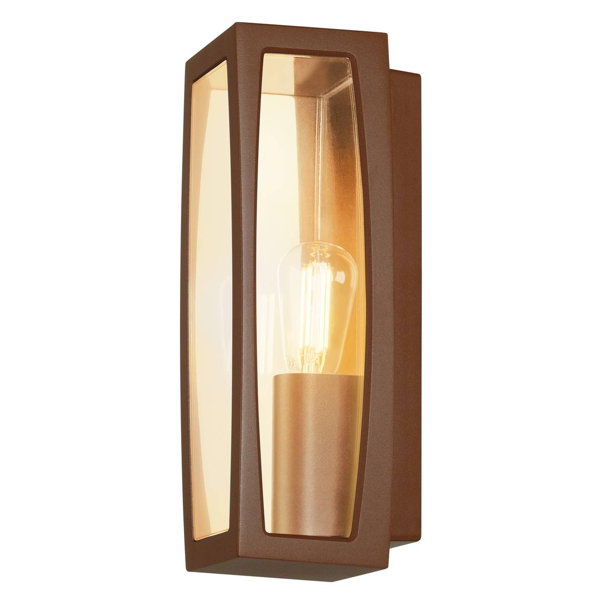 SLV 230657 MERIDIAN BOX 2 wall light, rust, E27, max. 25W, I — Toplightco